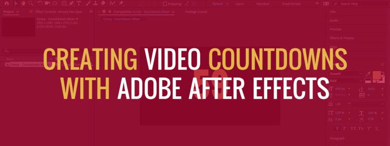 After Effects: How to Create a Countdown Timer (AE Expression)